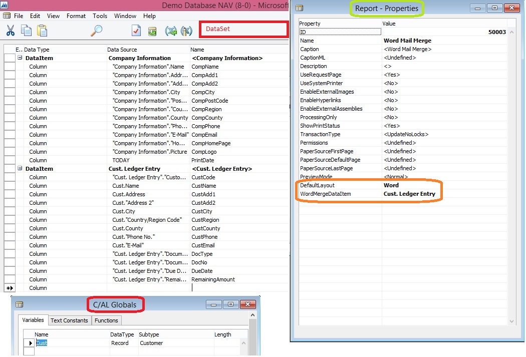 Creating Word Mail Merge Report in Microsoft Dynamics Navision 2015 ...