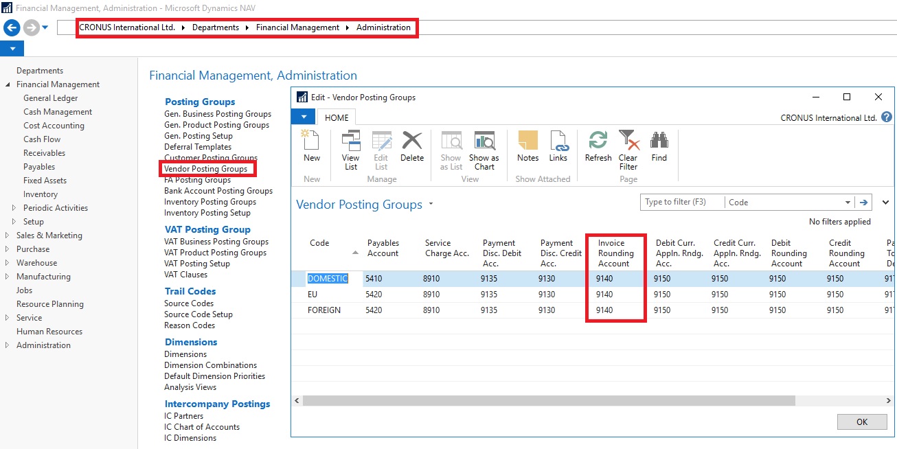 How do I: Set Up General Ledger Accounts for Invoice Rounding ...