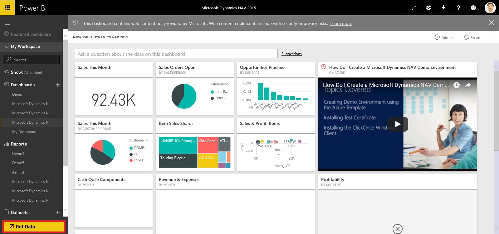 Microsoft Power BI – My Organization Content Pack Library – ARKSD ...