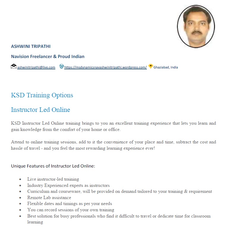 Training Options – ARKSD Consultancy Private Limited