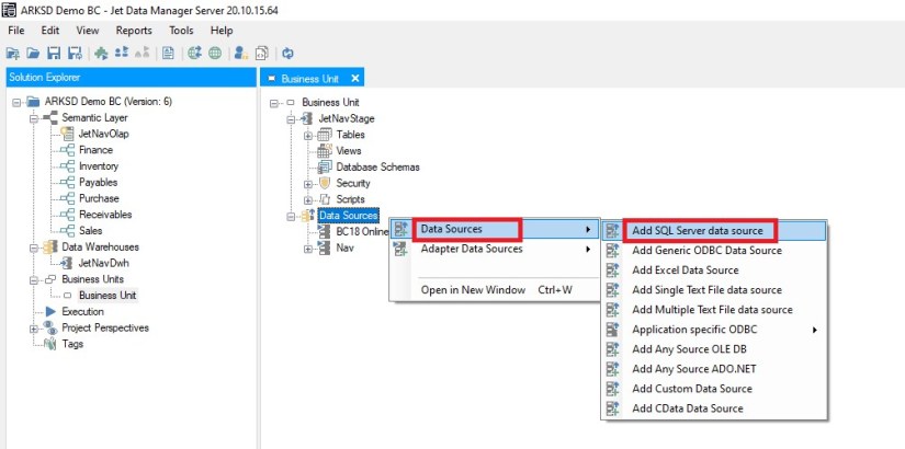 Jet Data Manager Connecting Data Source To Business Central – – Part-2 ...